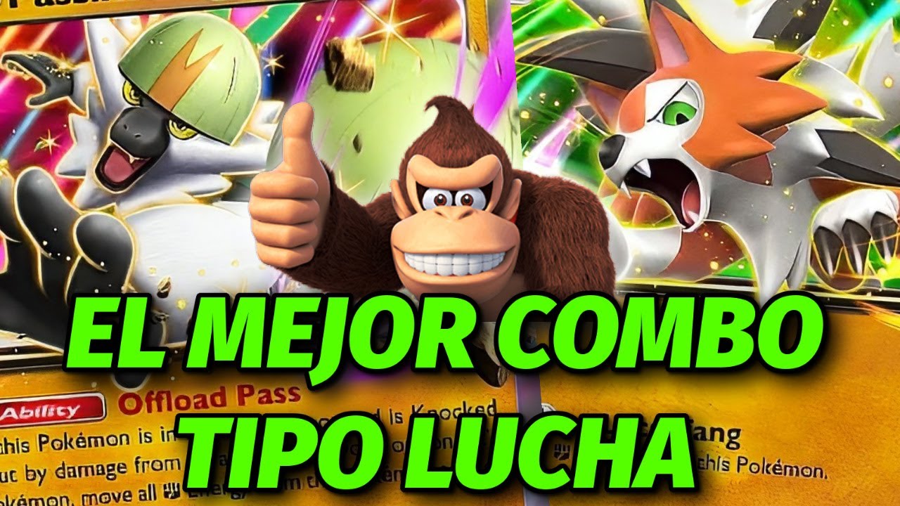 💥EL MEJOR Mazo COMBO tipo Lucha con LYCANROC EX Y PASSIMIAN EX en ...