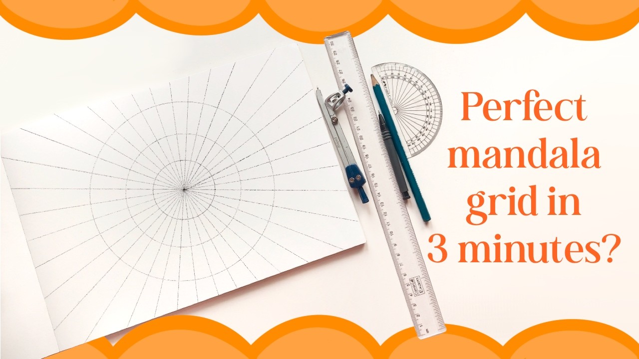 🌼 Learn to Draw a Mandala Grid | Simple and Easy Guide - YouTube
