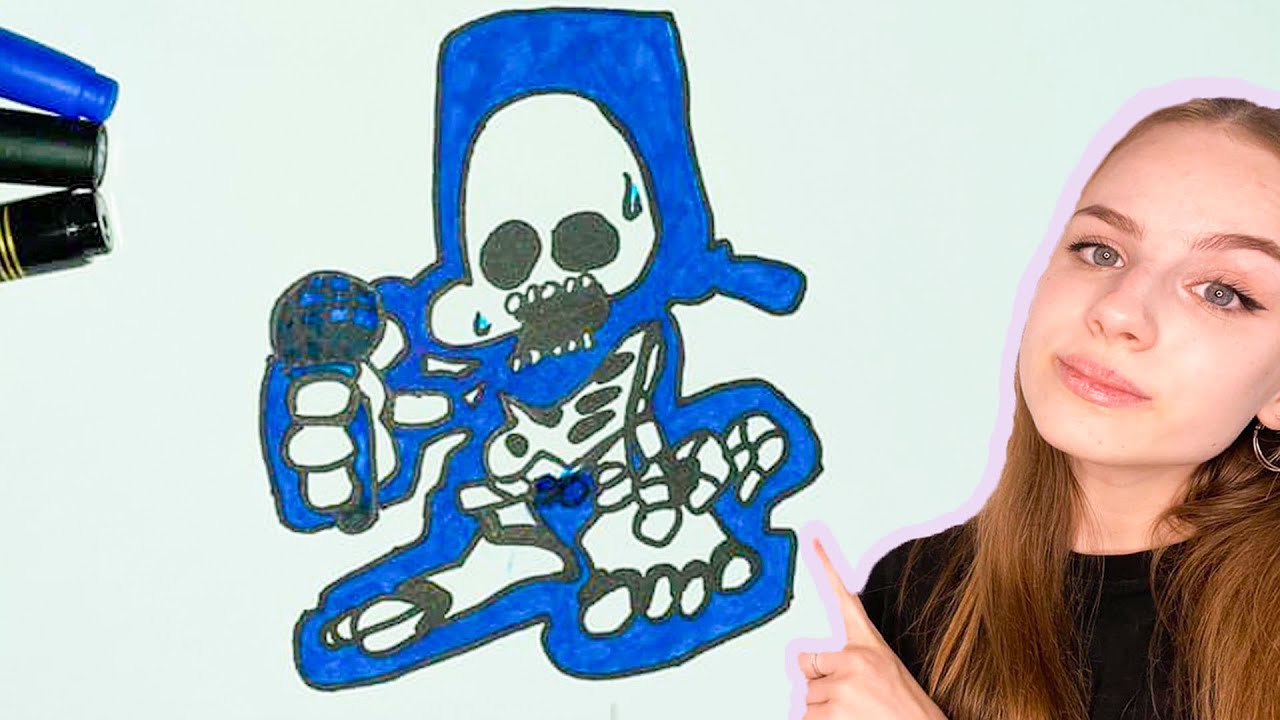 Drawing FNF Boyfriend Game Over - How to draw FNF Boyfriend Game Over ...