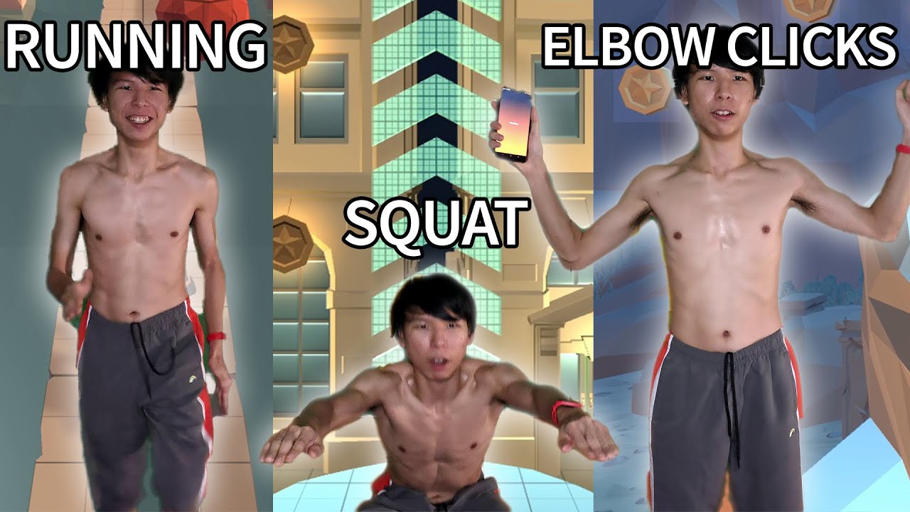 WORKING OUT WITH MOBILE GAME | FitForce - YouTube