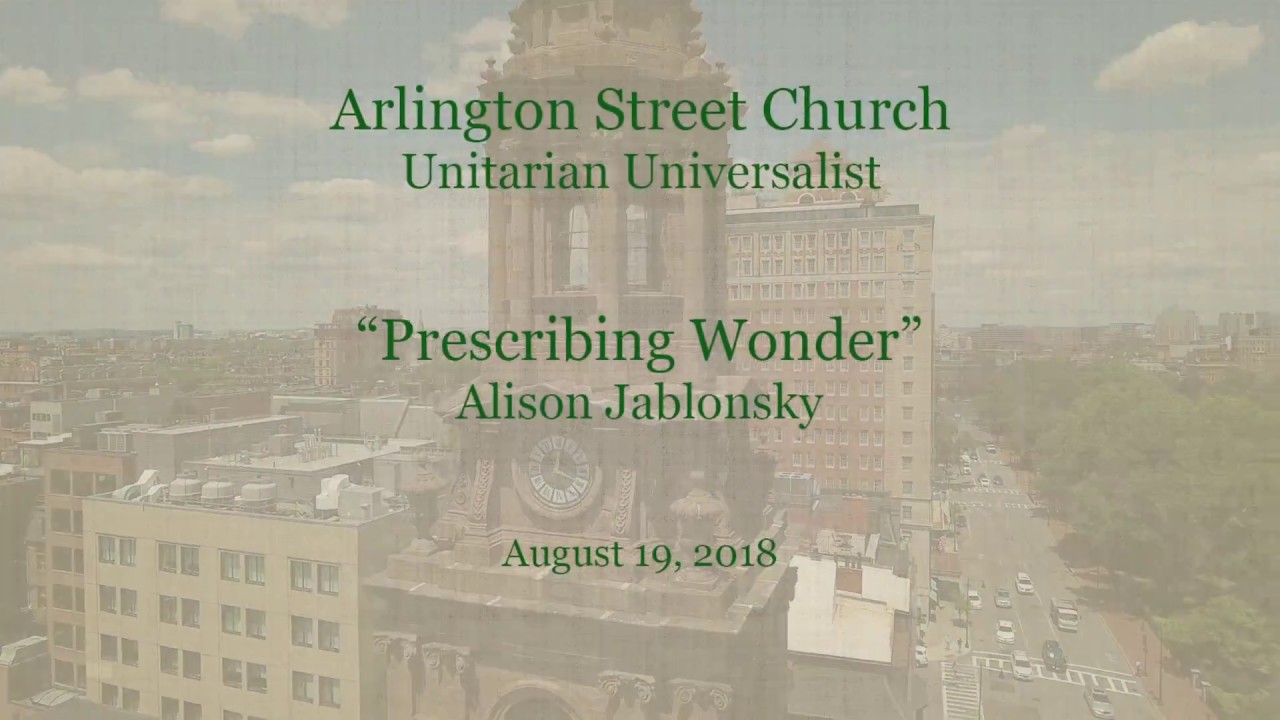 "Prescribing Wonder" ~ Alison Jablonsky - YouTube