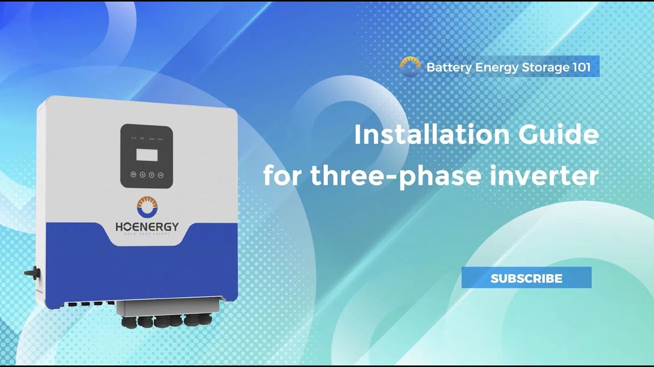 Installation guide for Three-Phase Inverter - YouTube