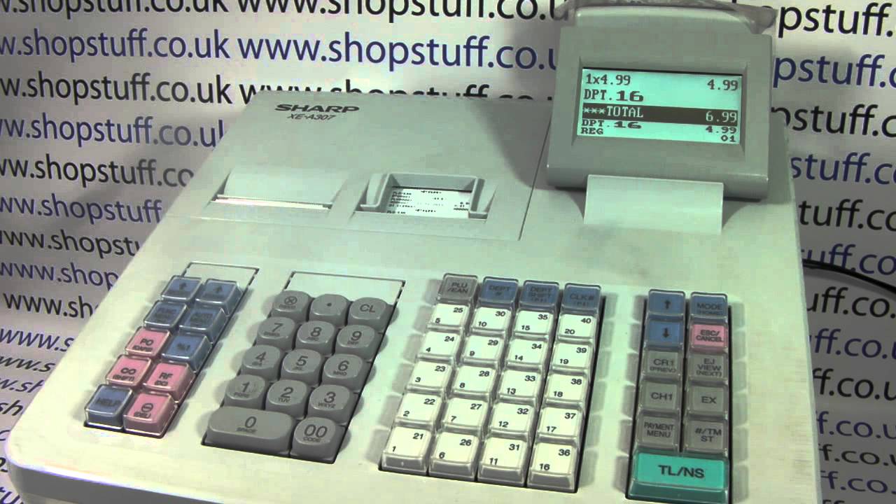 HOW TO PROCESS A PRESET DEPARTMENT SALE ON THE SHARP XEA307 CASH ...