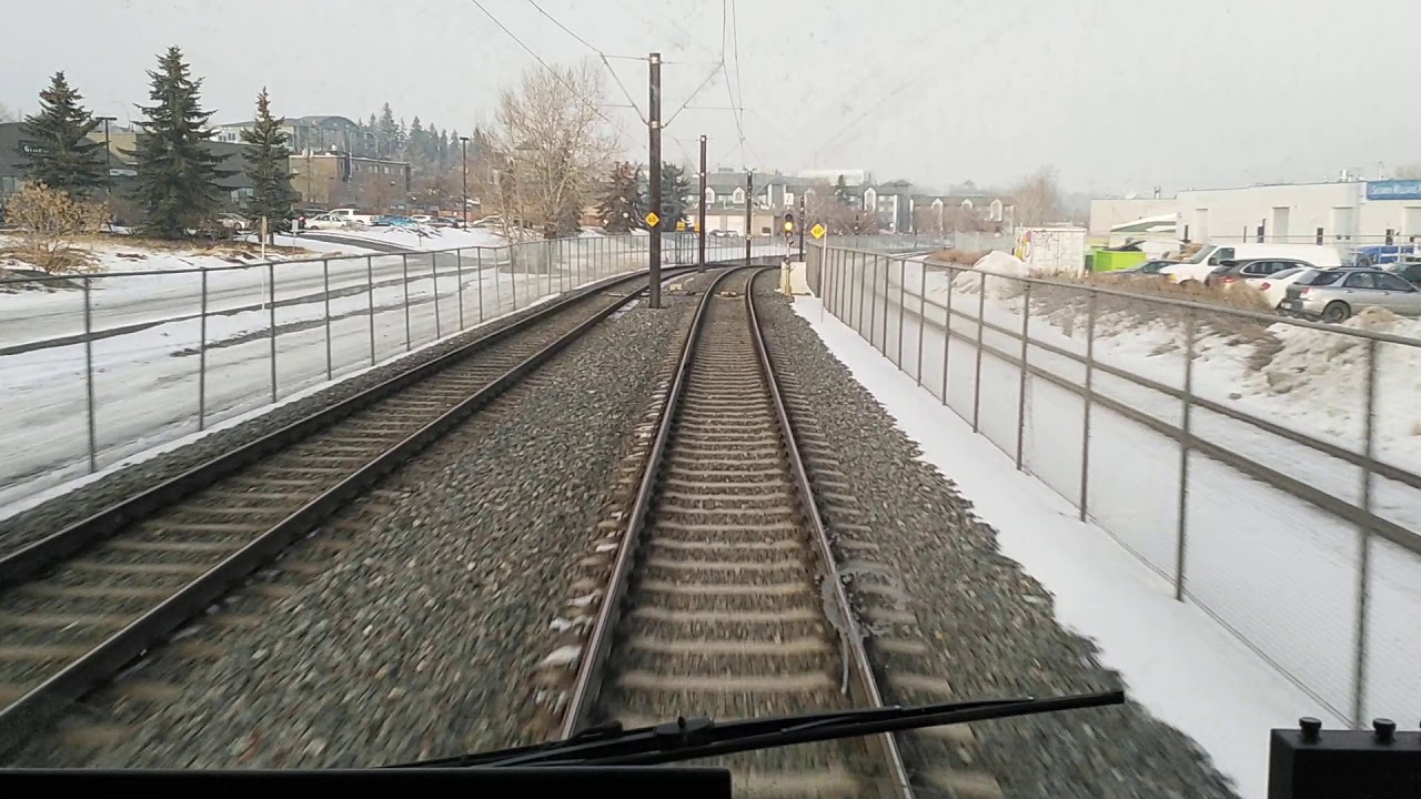 Calgary CTrain Red Line | Chinook to 39 Avenue | cab view - YouTube