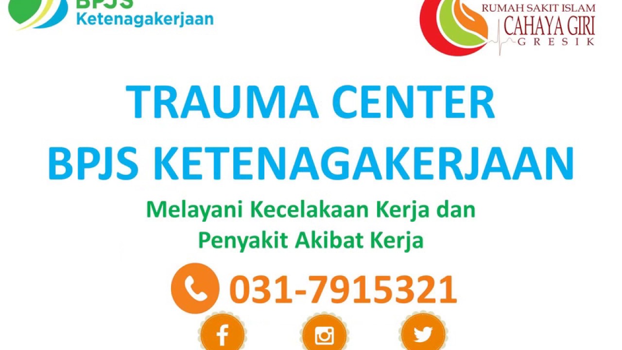 Trauma Center BPJS Ketenagakerjaan RSI Cahaya Giri Gresik - YouTube