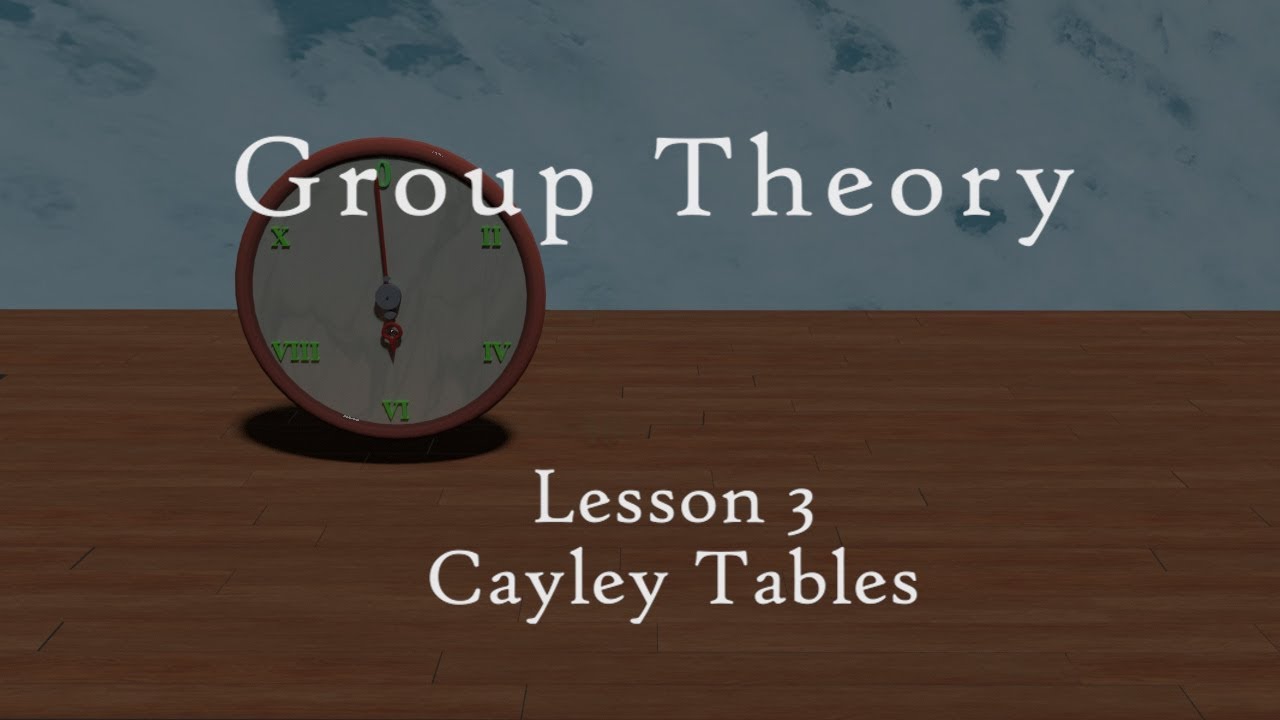 Lesson 3 - Cayley Tables (Abstract Algebra) - YouTube