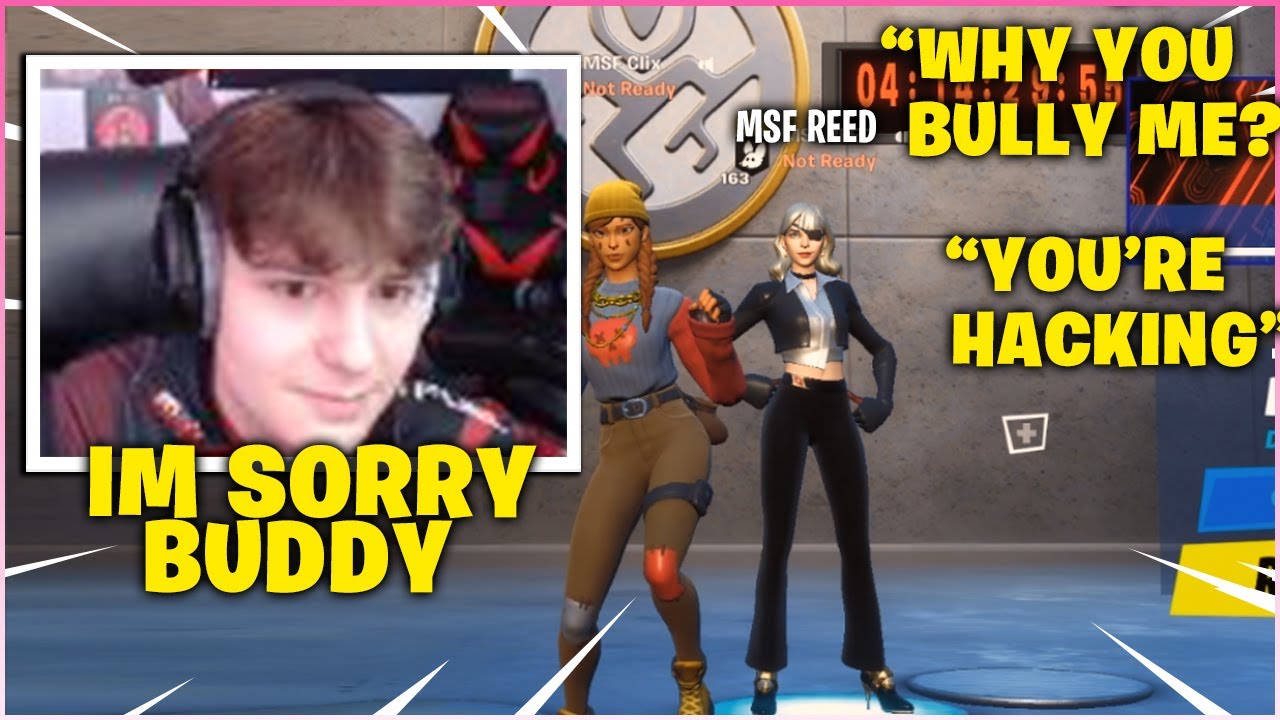 CLIX Made The NICEST KID Freaks Out After he did this in 1v1 Wagers On ...
