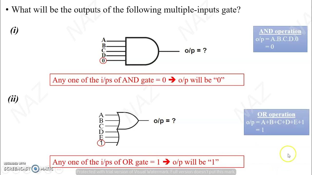 LOGIC GATES INTRO 2 - YouTube