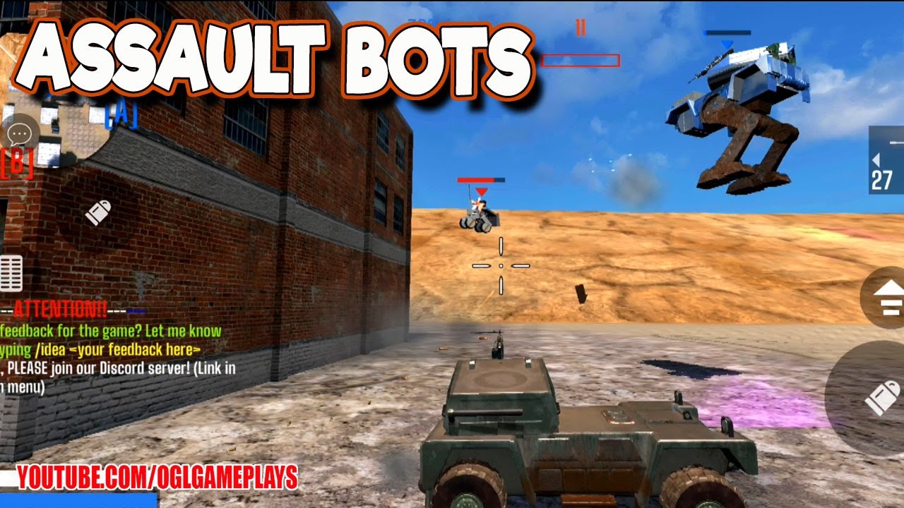 Assault Bots Multiplayer robot shooter Early Access Gameplay (Android iOS) - YouTube