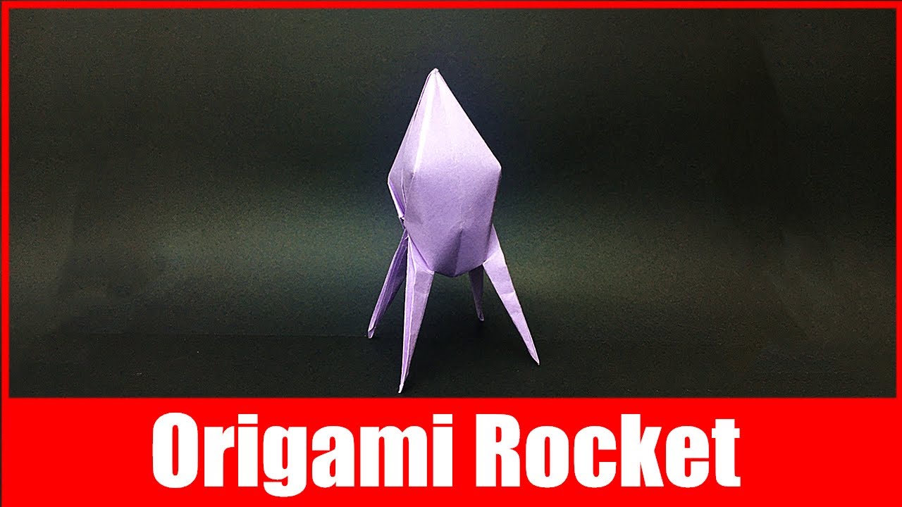 How to make a paper rocket / DIY rocket / Origami rocket /Paper crafts ...