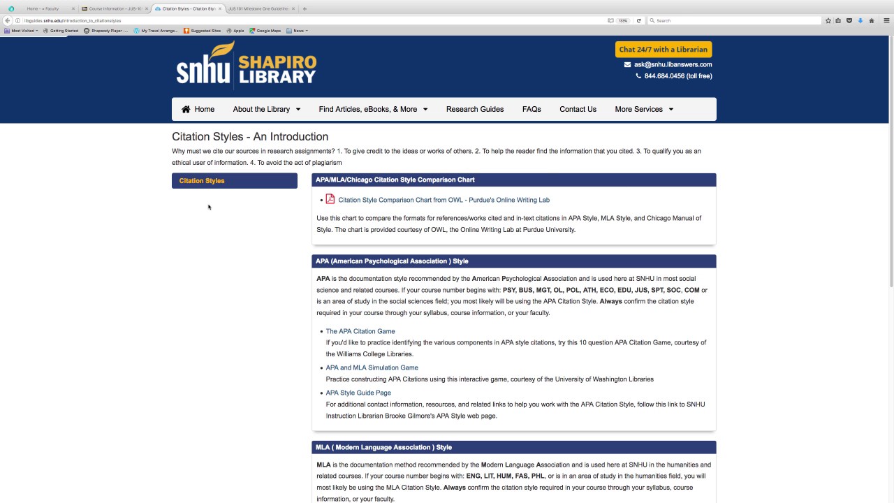 SNHU JUS 101 Writing and APA Tips - YouTube
