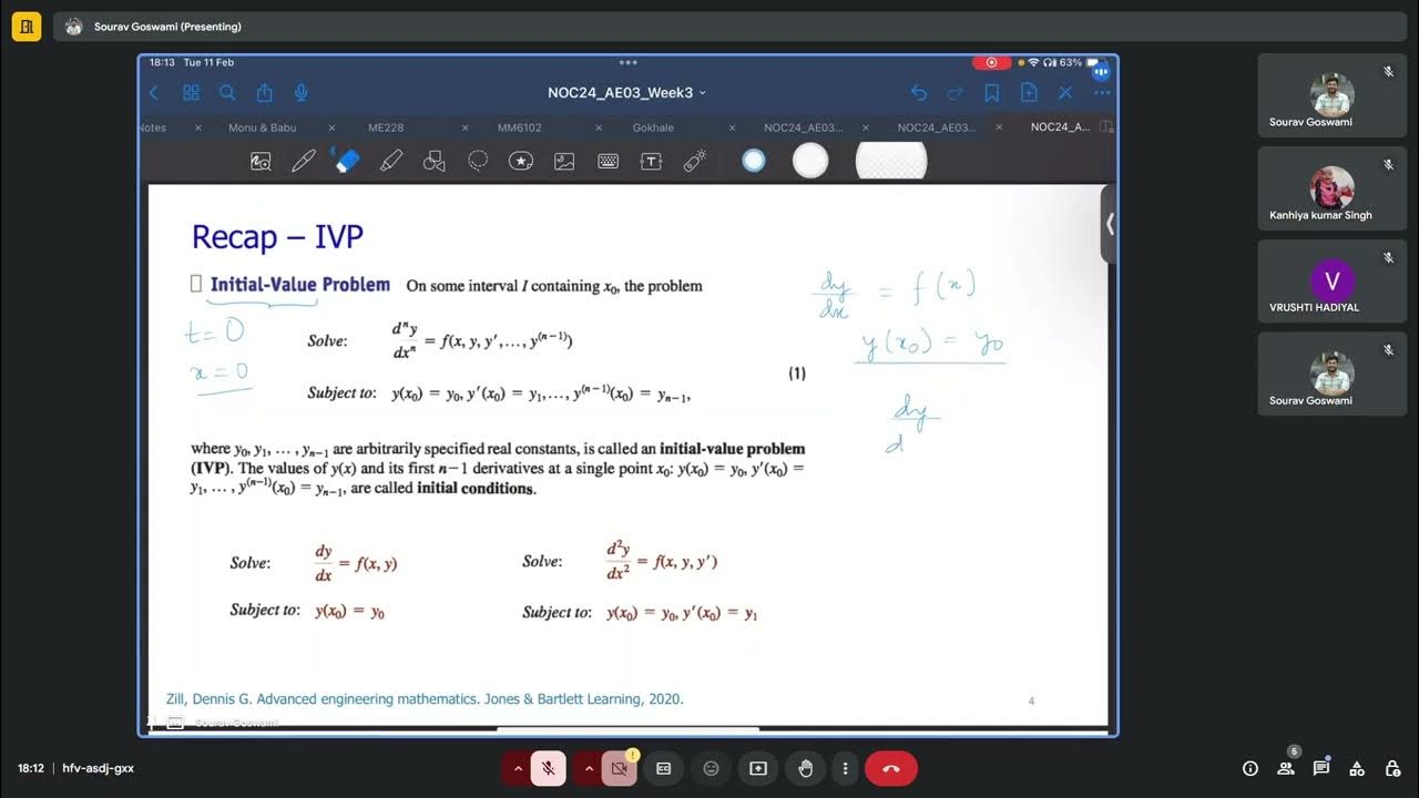Week 3 - Live Session - AE03 Computational Science in Engineering - YouTube