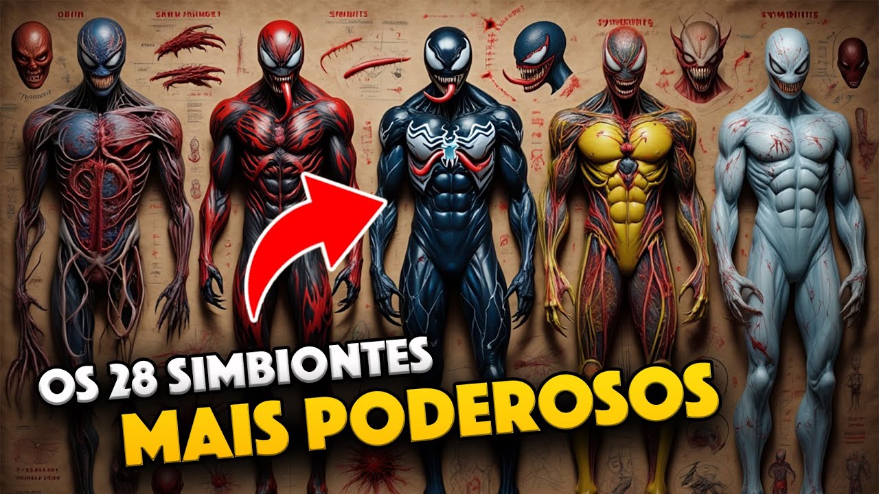 Os 28 Simbiontes mais PODEROSOS da Marvel - Nem mesmo o THOR escapa ...