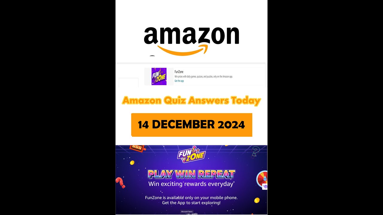 Amazon Today Daily Quiz Time _ Answers Amazon Quiz Answers Today for 14 ...