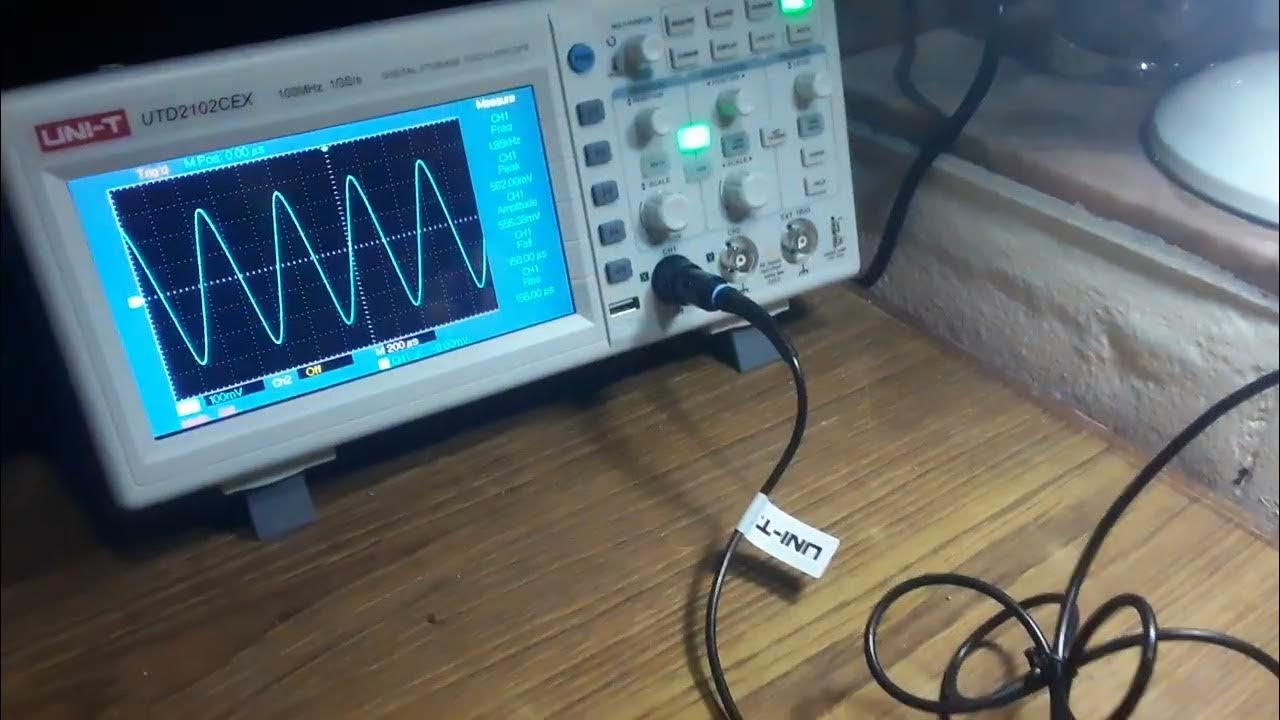 Sine wave from Arduino on DSO - YouTube