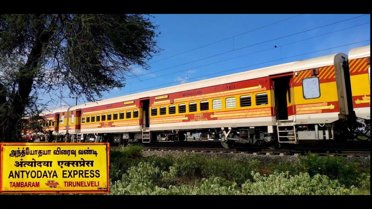 Tambaram to Tirunelveli by Antyodaya Express | Journey through Tamil ...
