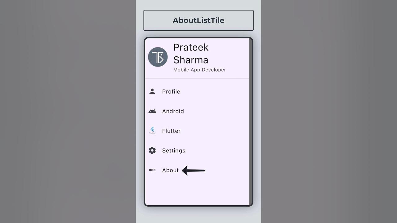 02 - AboutListTile | #flutter #widgets - YouTube