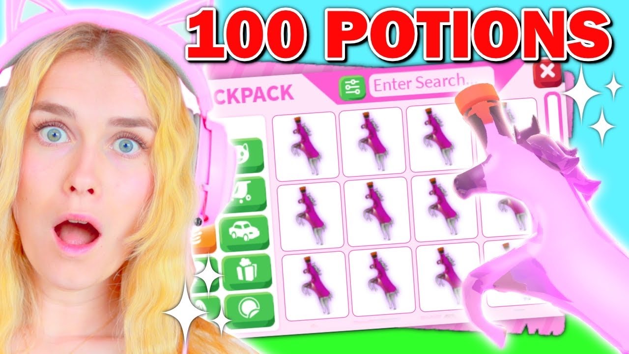 Starting Over With 100 RIDE POTIONS In Adopt Me! (Roblox) - YouTube