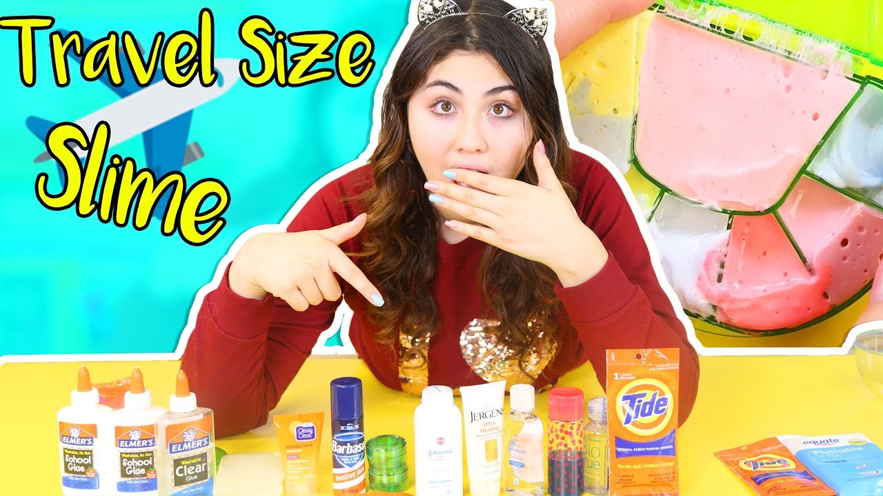 TRAVEL SIZE SLIME | MAKING TINY SLIME TO TAKE ANYWHERE Slimeatory #233 ...