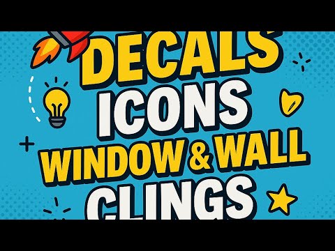 Custom Decals, Icons, Window & Wall Clings #vlogger #smallbusiness # ...