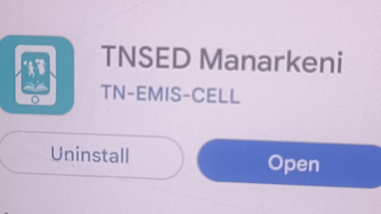 TNSED Manarkeni app🥰🥰🥰👍👍💐💐 - YouTube