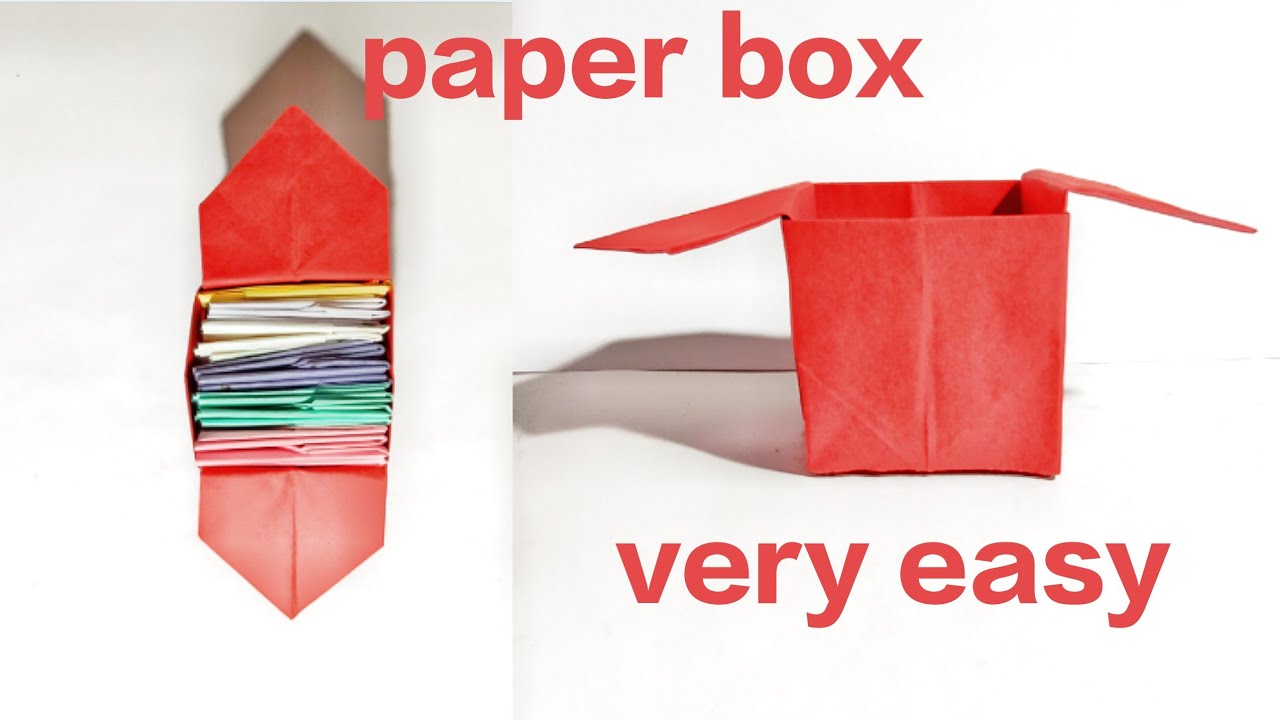 How to make paper box||DIY Paper Box /Easy Origami Box Tutorial ...