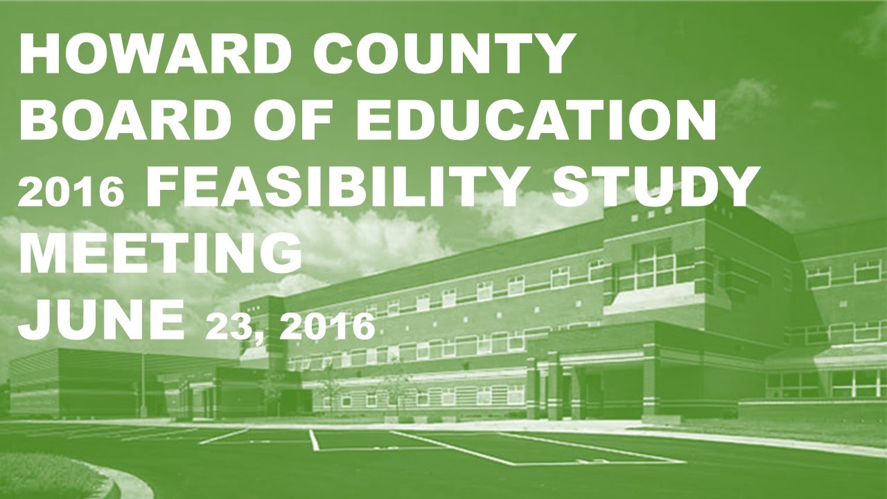 HOCO APFO - HCPSS FEASIBLITY & REDISTRICTING REPORT - JUN 2016 - YouTube