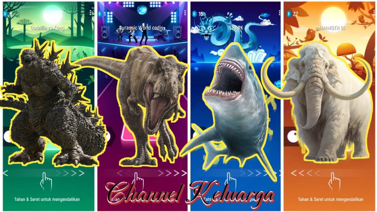 godzilla vs tyrannosaurus rex vs megalodon vs mammoth #113 - YouTube