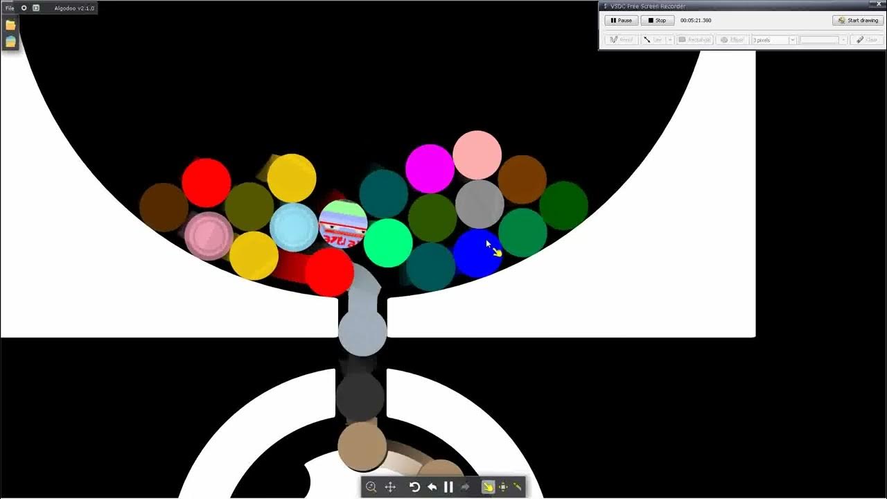 3 Marble Race Dark In Algodoo Part 1 - YouTube