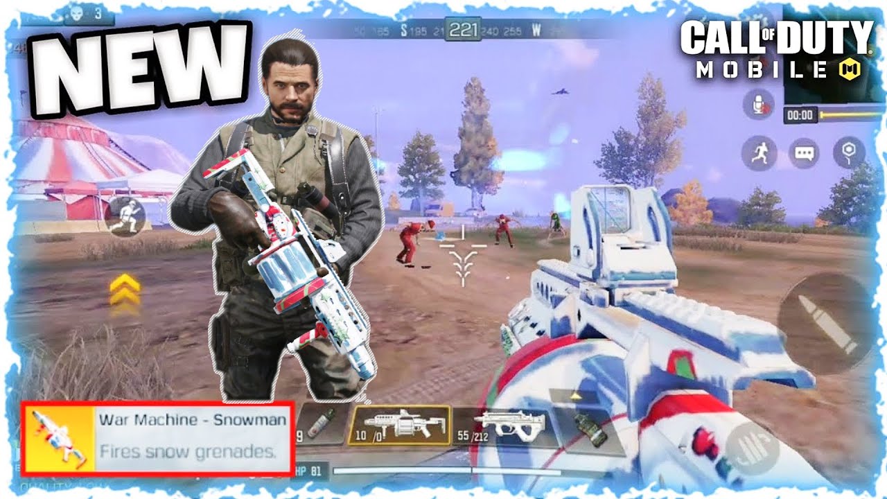 *New!* Gun! War Machine-Snowman in Drop - COD Mobile | Call of Duty ...