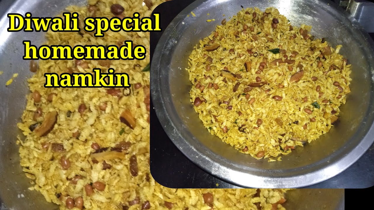 Diwali Special homemade Poha Namkin Recipe Banaen Bahut hi Chatpata aur ...