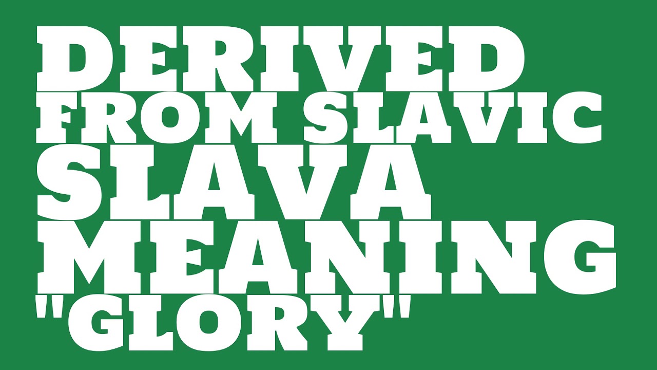 What is the origin of the name Slavko? - YouTube