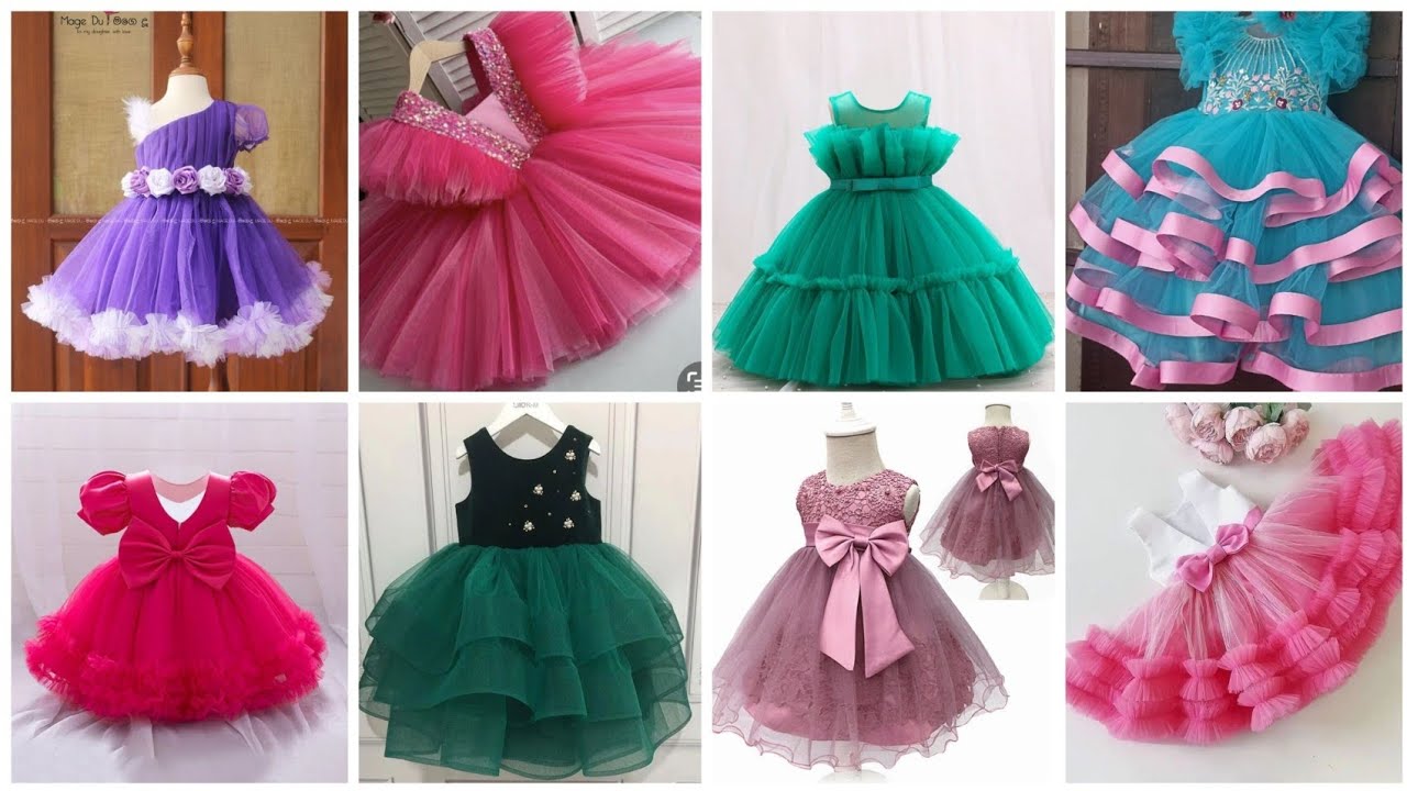 Baby Net Frock Designs 2025 / Beautiful Fancy Net Frock Design / Latest ...