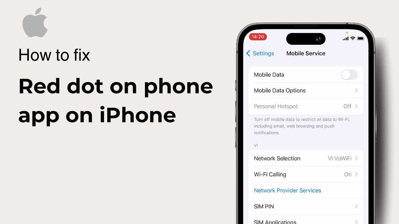 How to fix Red dot on phone app on iPhone ( iOS ) 2024 - YouTube