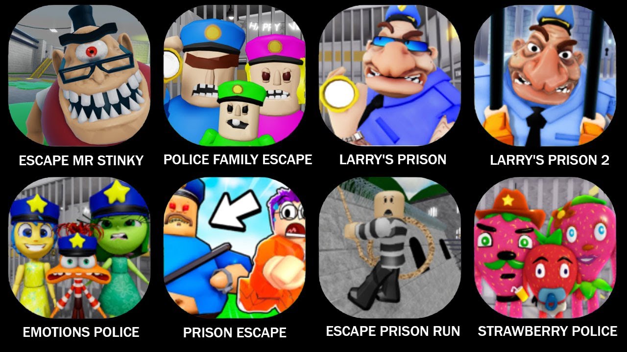 ESCAPE MR STINKY,POLICE FAMILY ESCAPE,LARRY'S PRISON,EMOTIONS POLICE ...