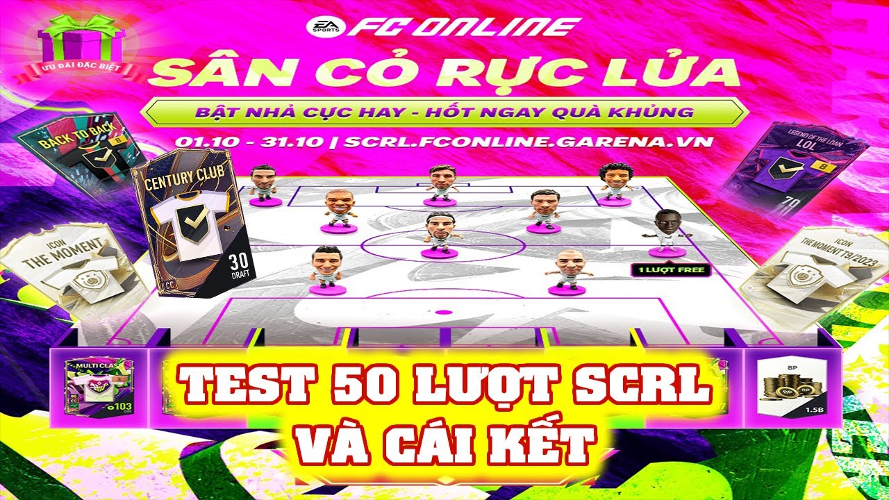 [FC Online] 50 Lượt SCRL và sổ tay tháng - YouTube
