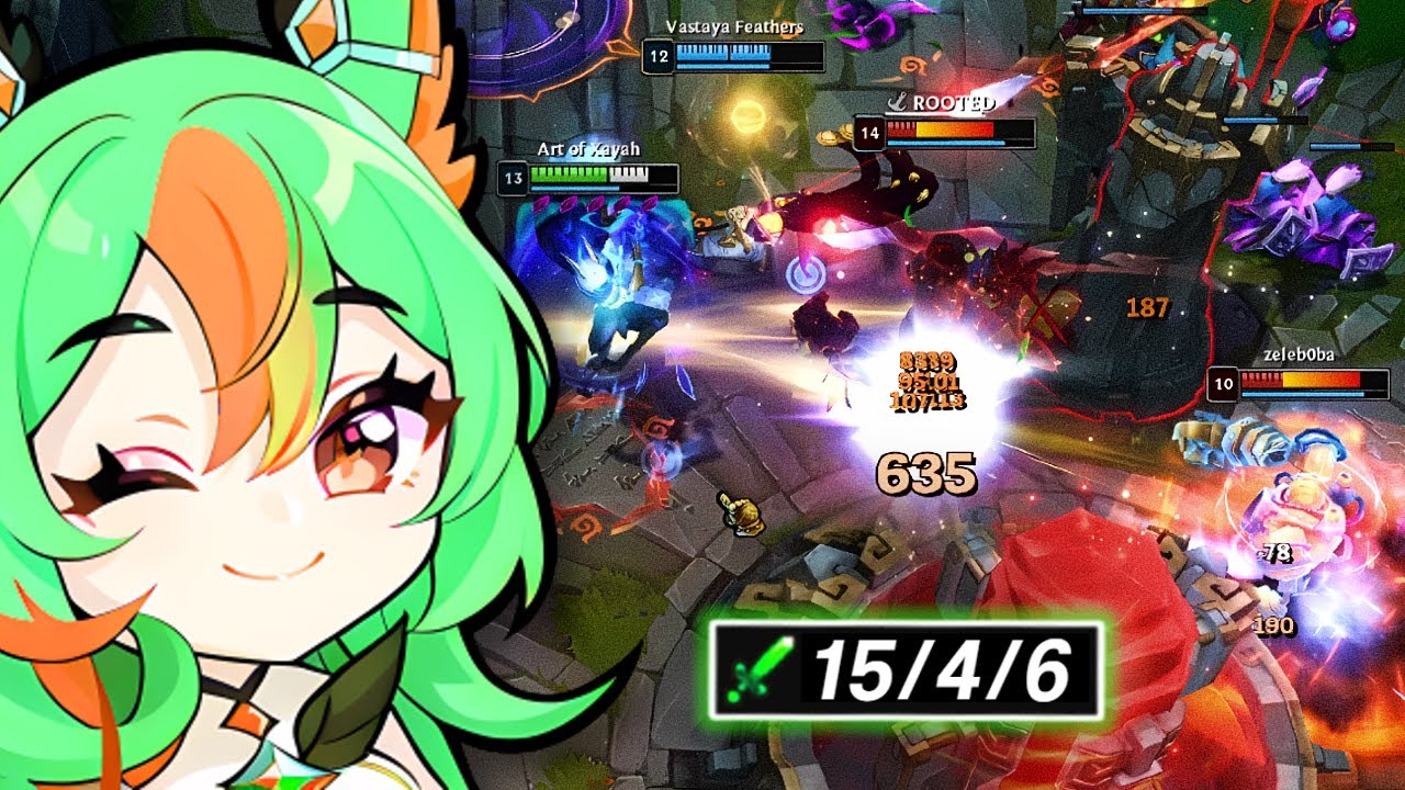 Perfect Feather Placements - Xayah Gameplay - YouTube