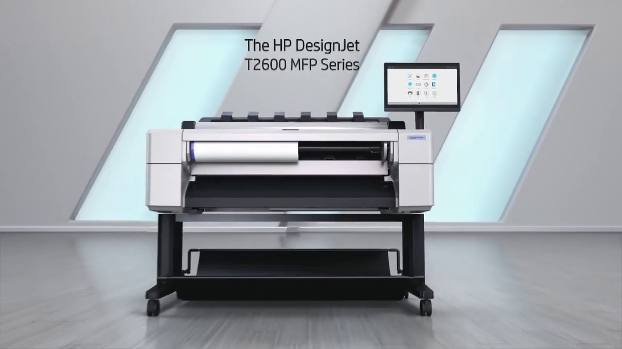 HP DesignJet T1600 Printer & DesignJet T2600 MFP - YouTube