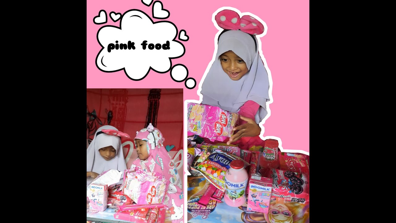 All pink food|| makanan warna pink semua auto kenyang - YouTube