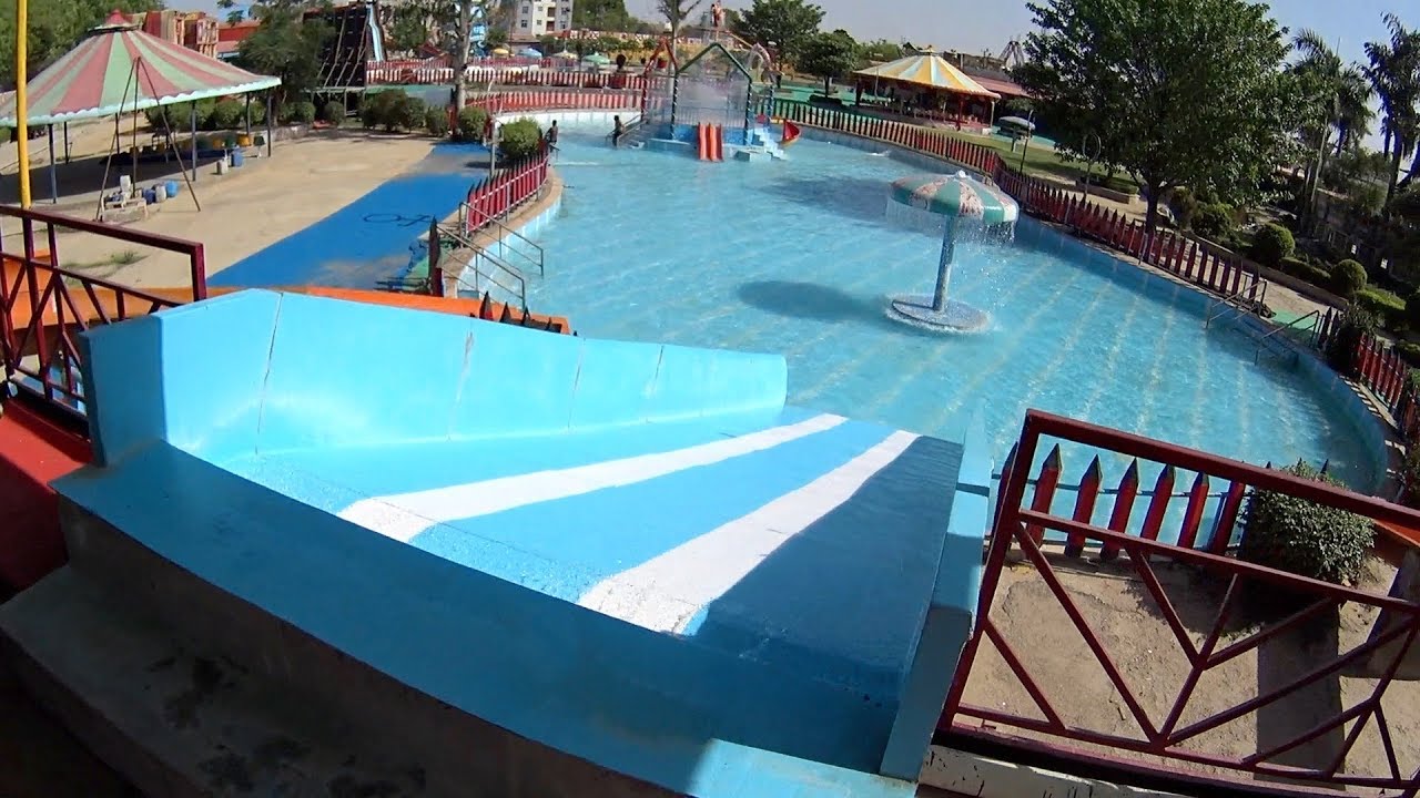 Little Blue Water Slide at Splash The Sun City - YouTube