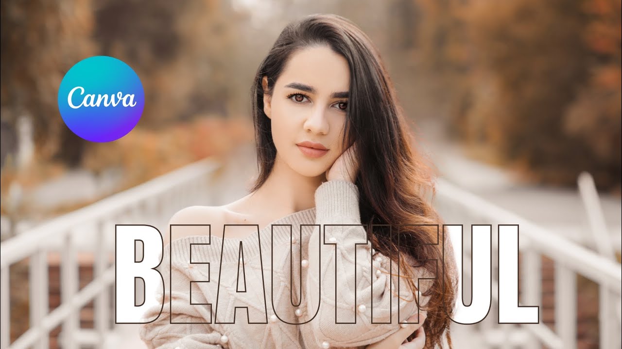 How to Create Outline Text Effect in Canva l Create a Transparent Text ...