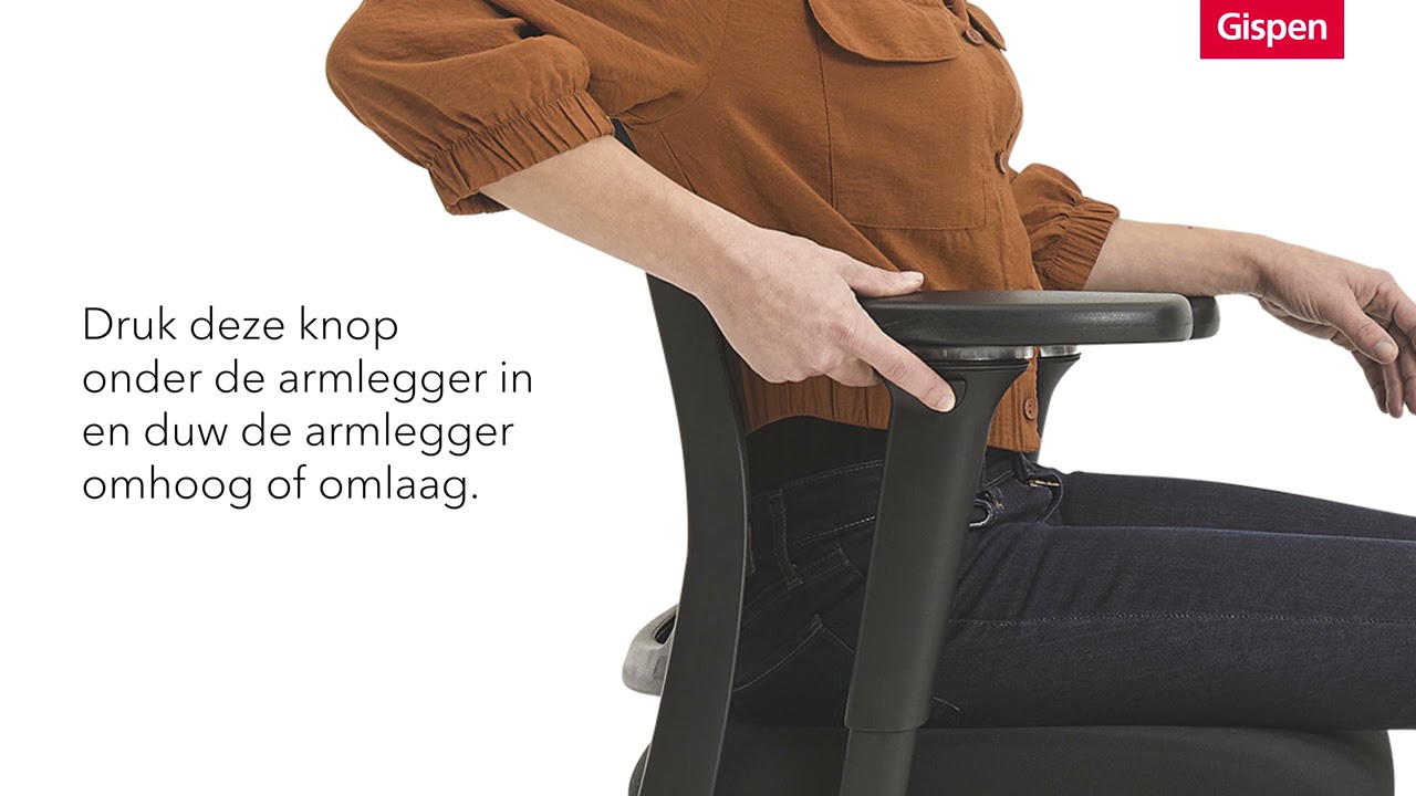 Handleiding Gispen bureaustoel Zinn SMART 20 en Zinn NPR 35. - YouTube