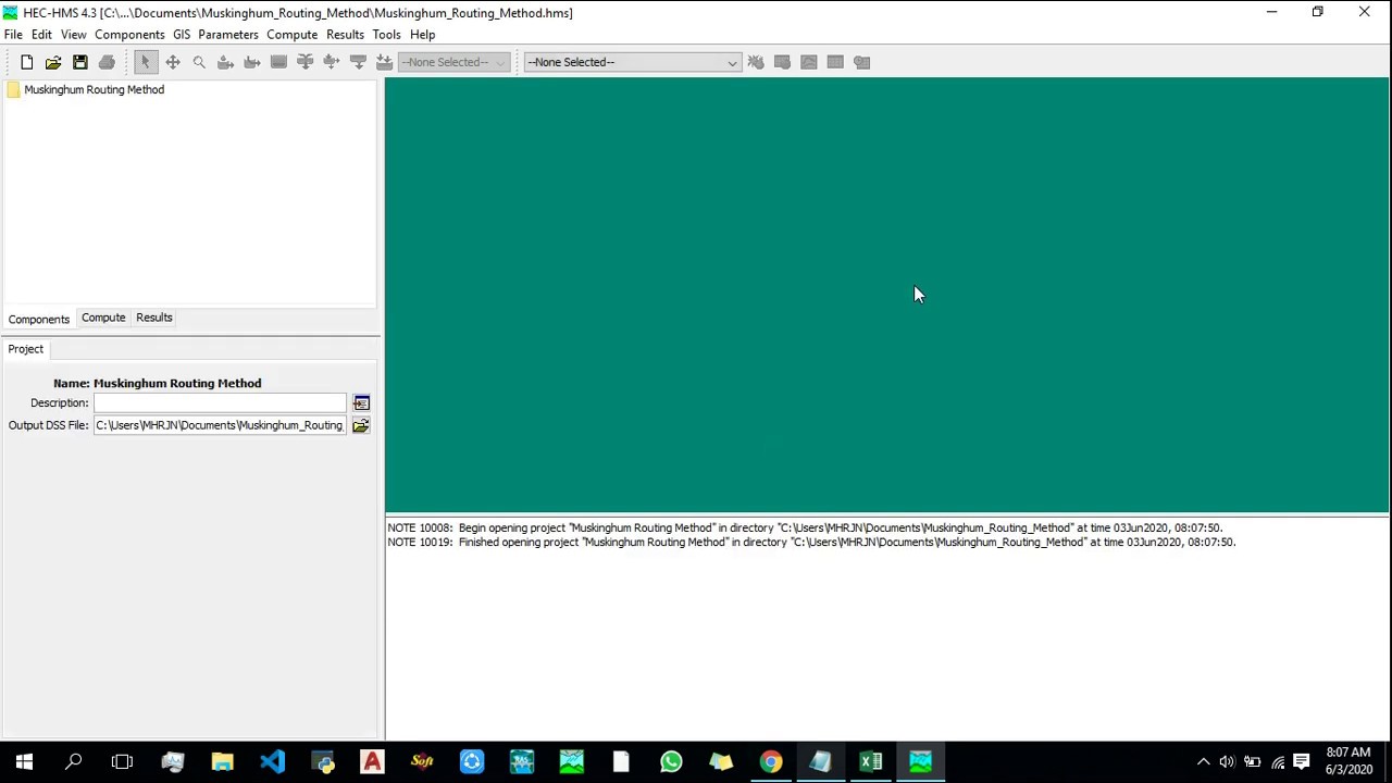 Getting Started with HEC-HMS: Muskingum Routing Method #HECHMS #Routing ...