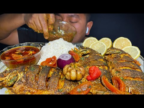 3 WHOLE SPICY FISH + KING CHILLI 🌶🌶🌶 MUKBANG 🔥🔥