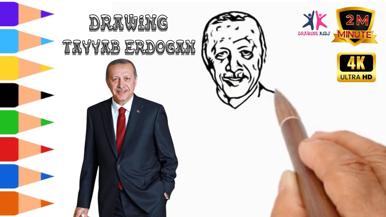 how to draw Tayyab Erdogan drawing coloring, #short #shortvideo # ...