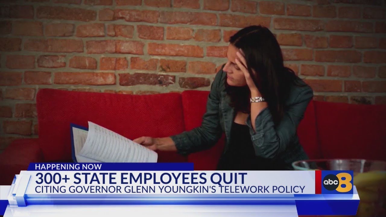 Hundreds of state employees resign amid new telework policy - YouTube