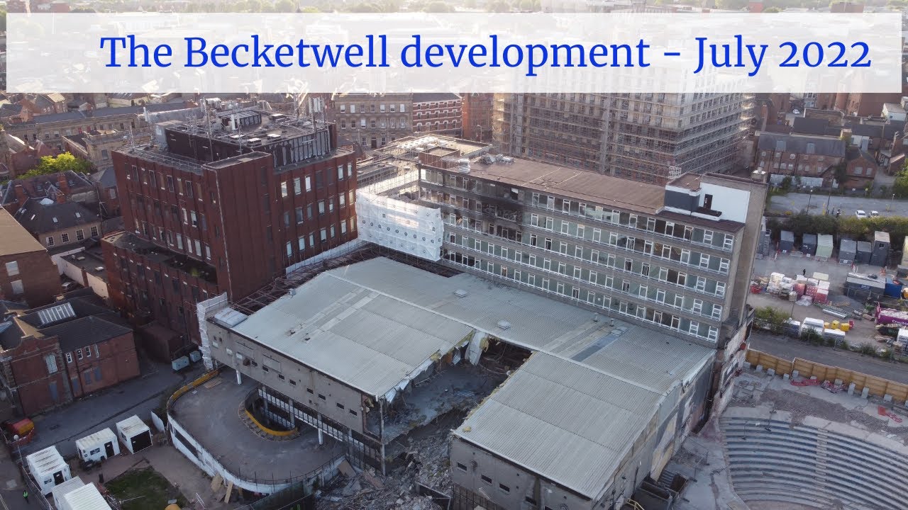 Becketwell development area (former Superama Cinema auditorium revealed ...