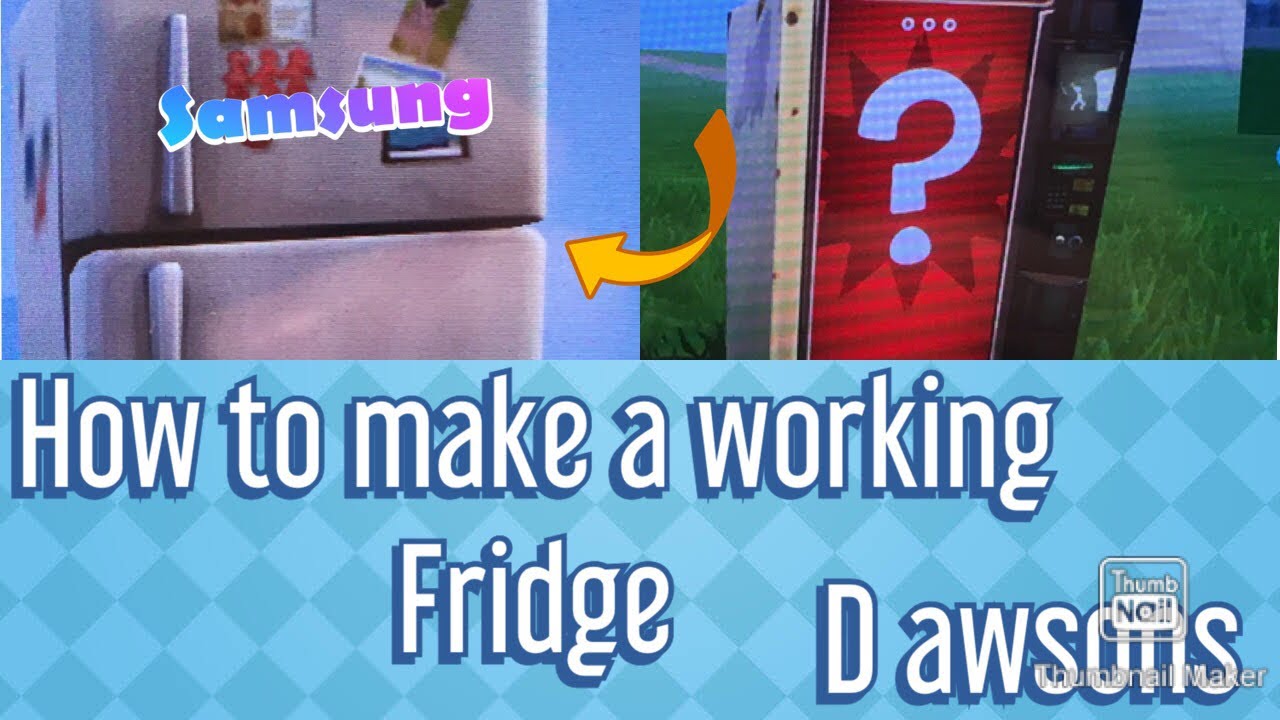 How to make a working fridge in Fortnite Creative - YouTube