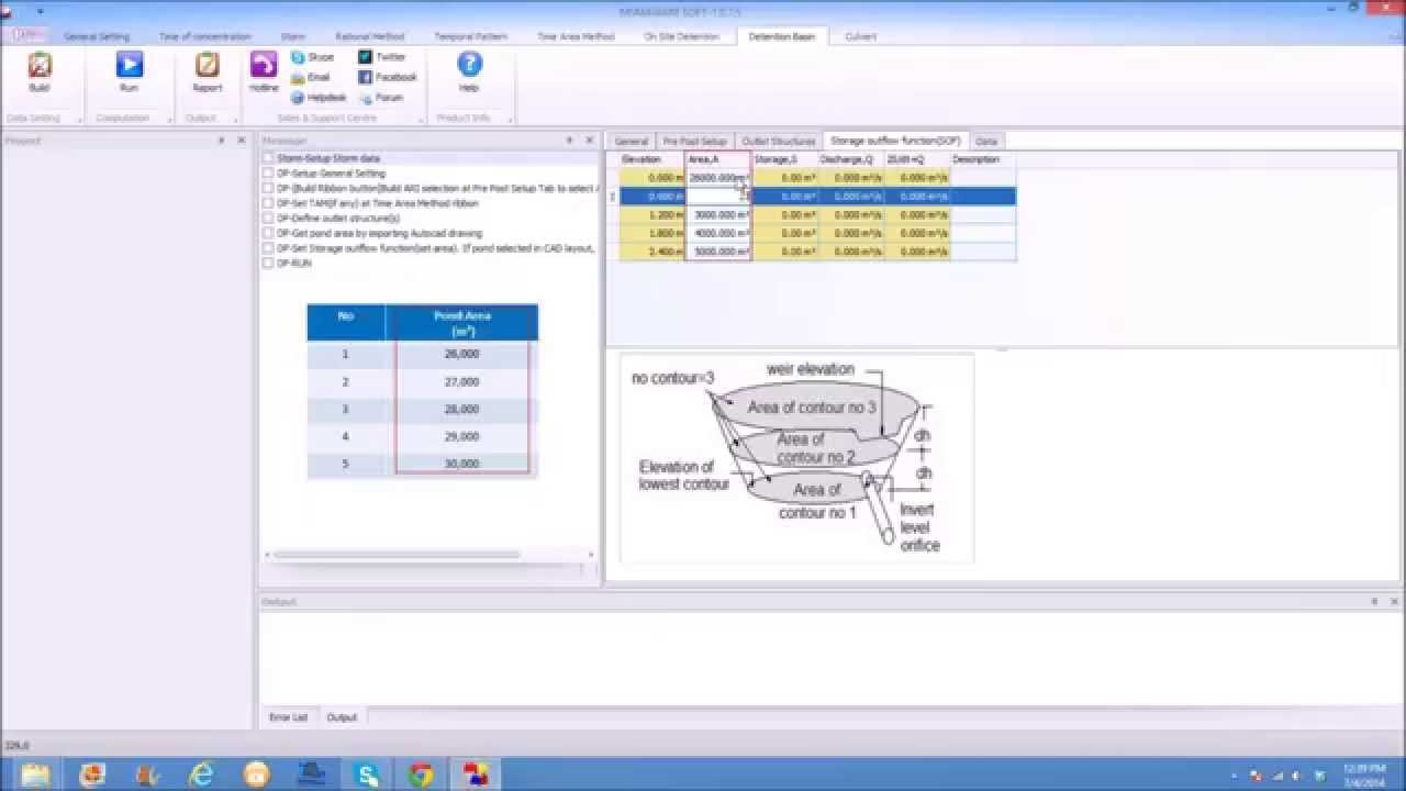 Detention Pond using MSMAware Time Area Method Project B MSMA Manual ...