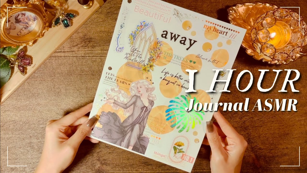 [ASMR Vintage Journal] 1 HOUR ASMR for SLEEP 💤 - YouTube